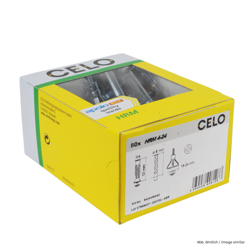 Cheville rapide HRM pour corps creux