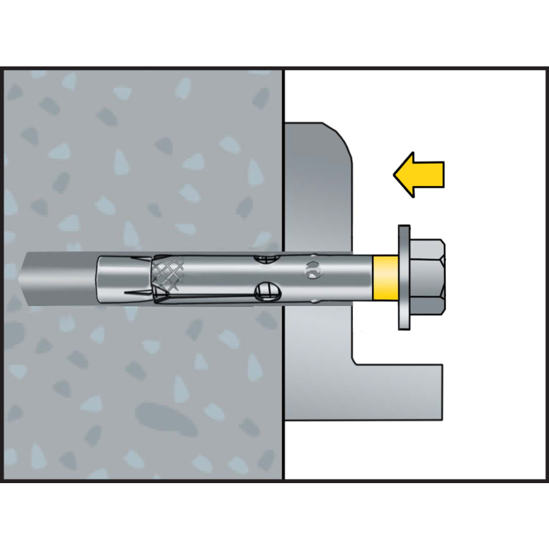 Cheville d'ancrage à expansion DA avec piton